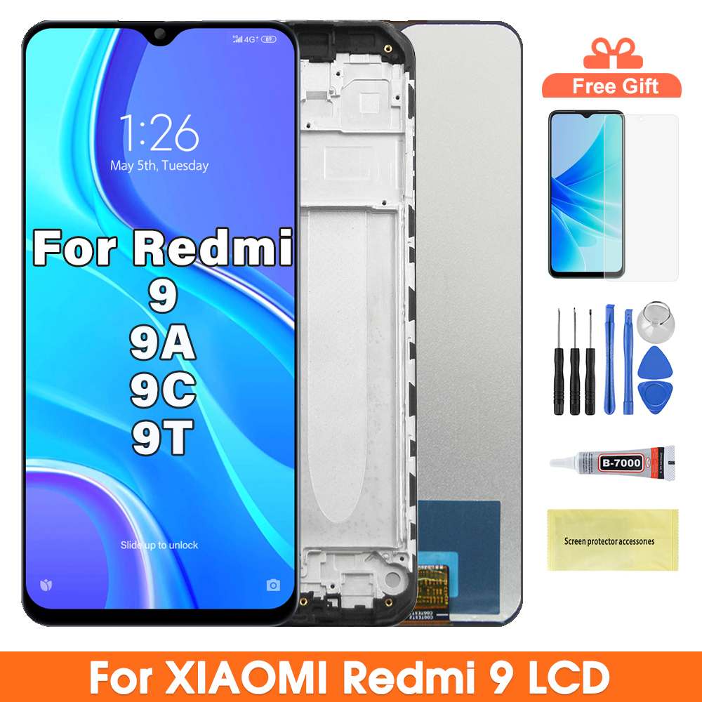 Screen LCD For Xiaomi Redmi 9A 9C 9T 10A FOR Redmi 9 /Poco M2 M3 LCD Touch Screen Display with ...