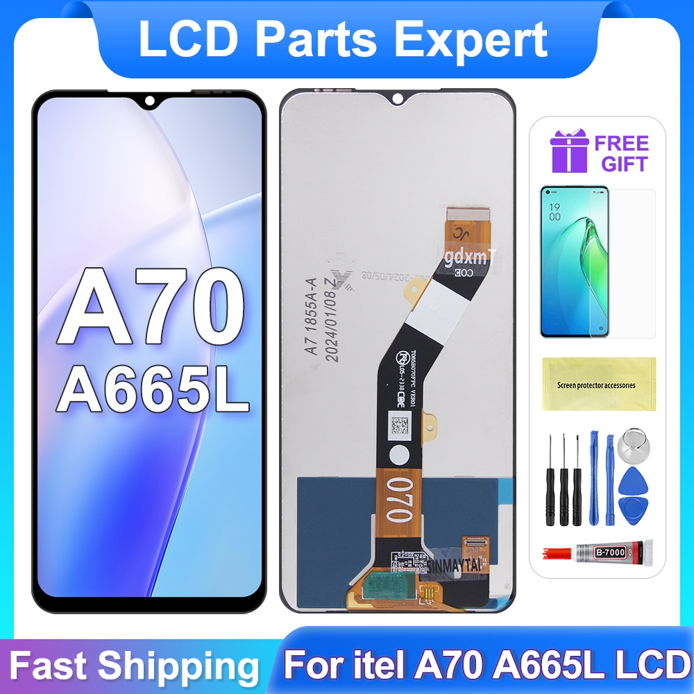LCD For itel A70 A665L LCD Display with Frame Touch Screen Replacement | Shopee Philippines