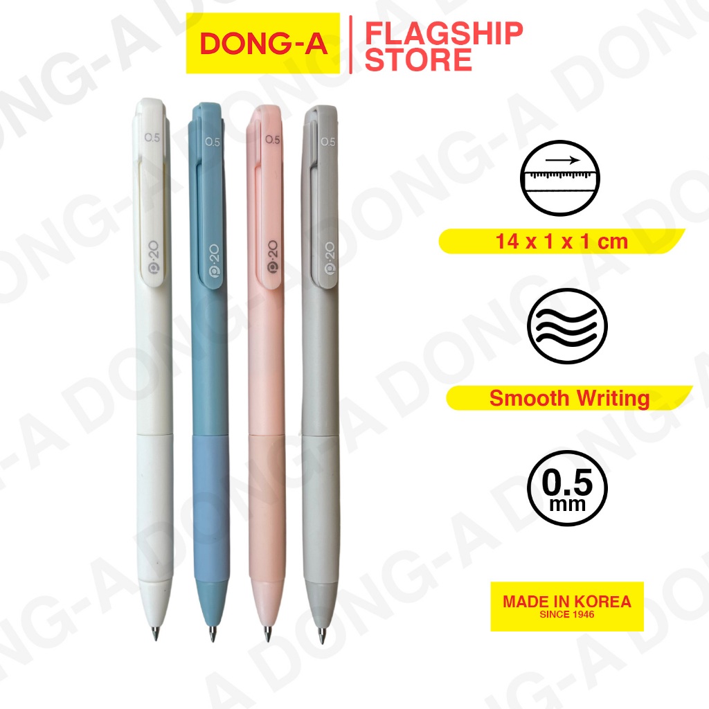 Dong-A P20 Hybrid Ink Pen 0.5mm Black Ink 1pc | Shopee Philippines