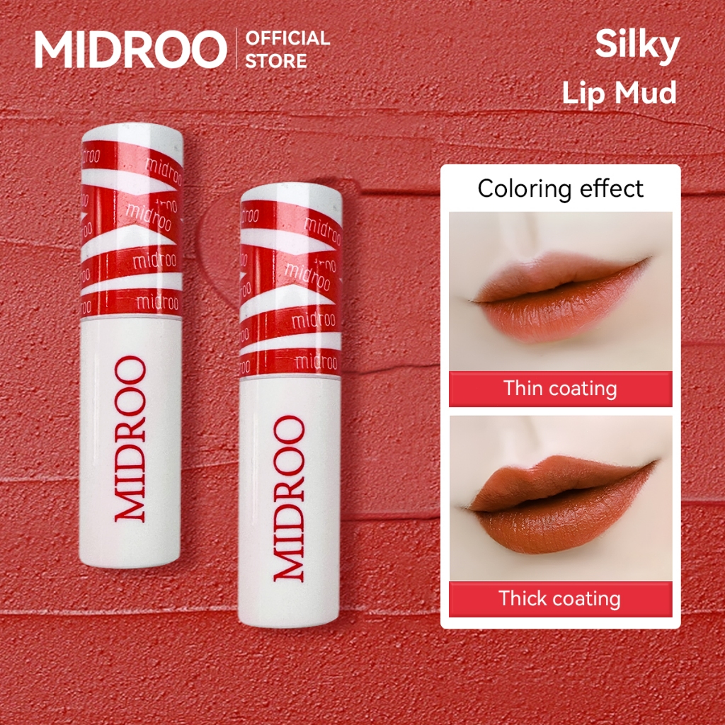 Midroo Velvet Mist Matte Lip Clay Lip Mud Lip Tint Mousse Smooth ...