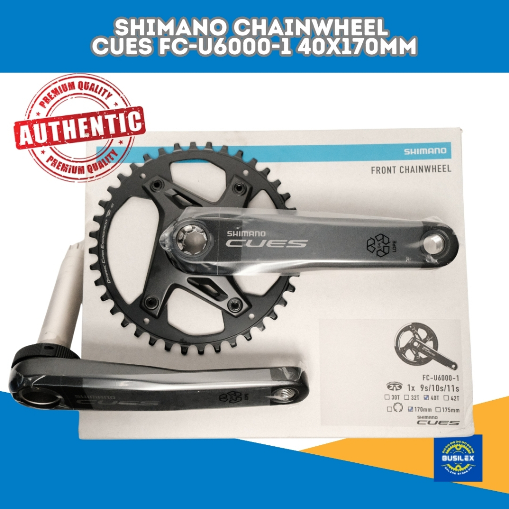 Shimano CUES FC-U4000/U6000 9/10/11-speed Crank 32T 40T 42T 1x Crankset Hollowtech | Shopee ...