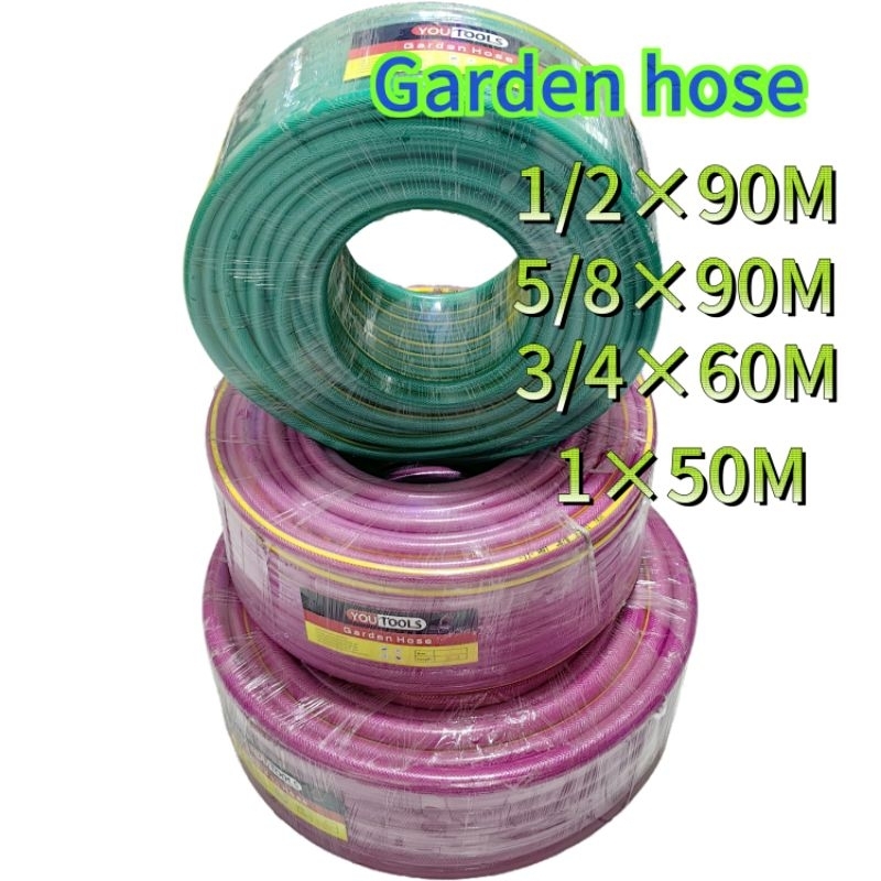 GARDEN HOSE ROLLS size 1/2 5/8 3/4 1 Send randomly in green or red (per ...