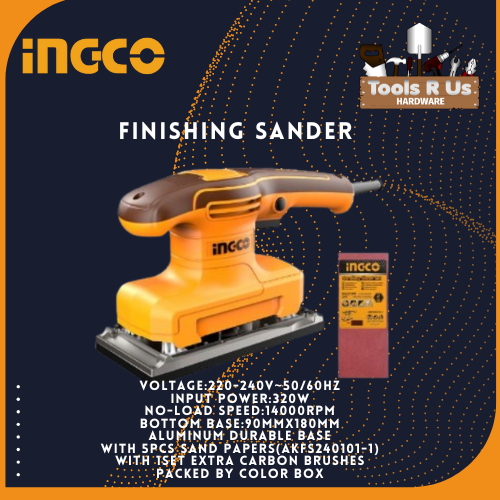 INGCO FINISHING SANDER | FS3216 | MERVILLE | ING-POWERTOOLS | Shopee ...