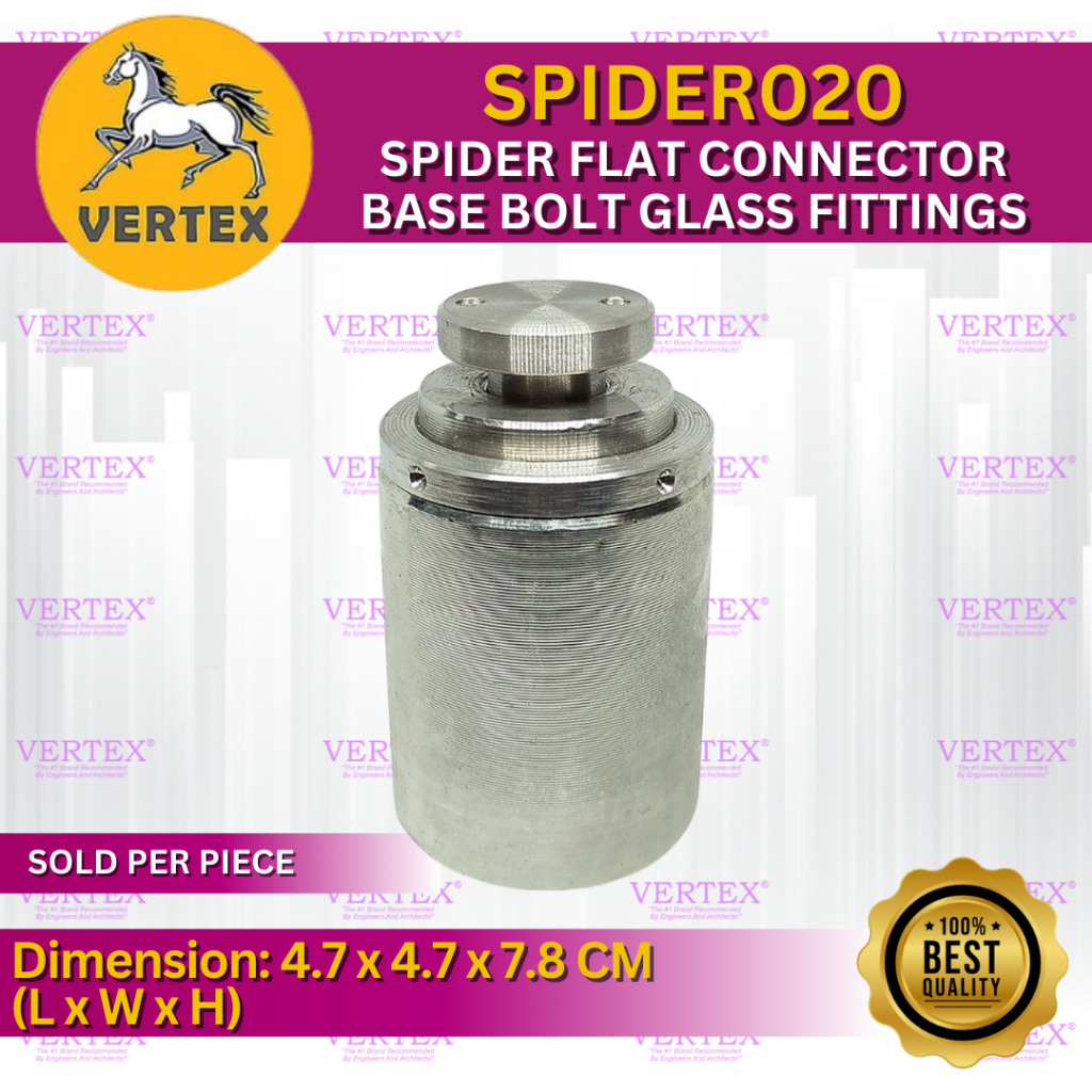 [SPIDER020] Spider Flat Connector Base Bolt Glass Fittings | Shopee ...