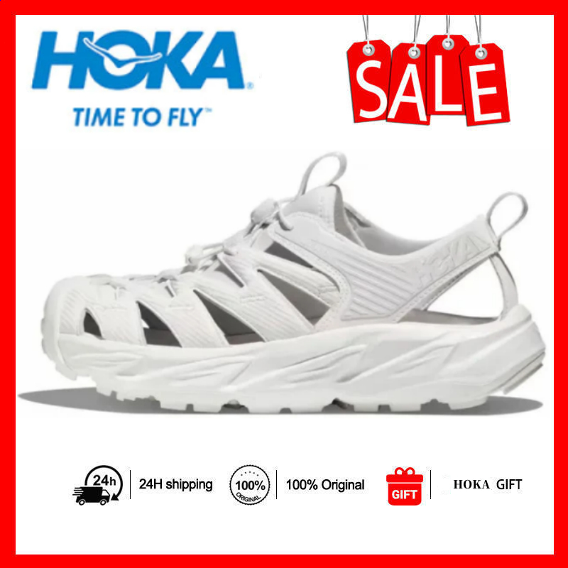 【100% Original】HOKA One One Hopara OG White Beach Shoes Low Top Unisex ...