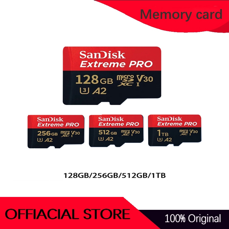 San disk Memory Card Extreme Pro Micro Sd Card 128GB/256GB/512GB/1TB A2 ...