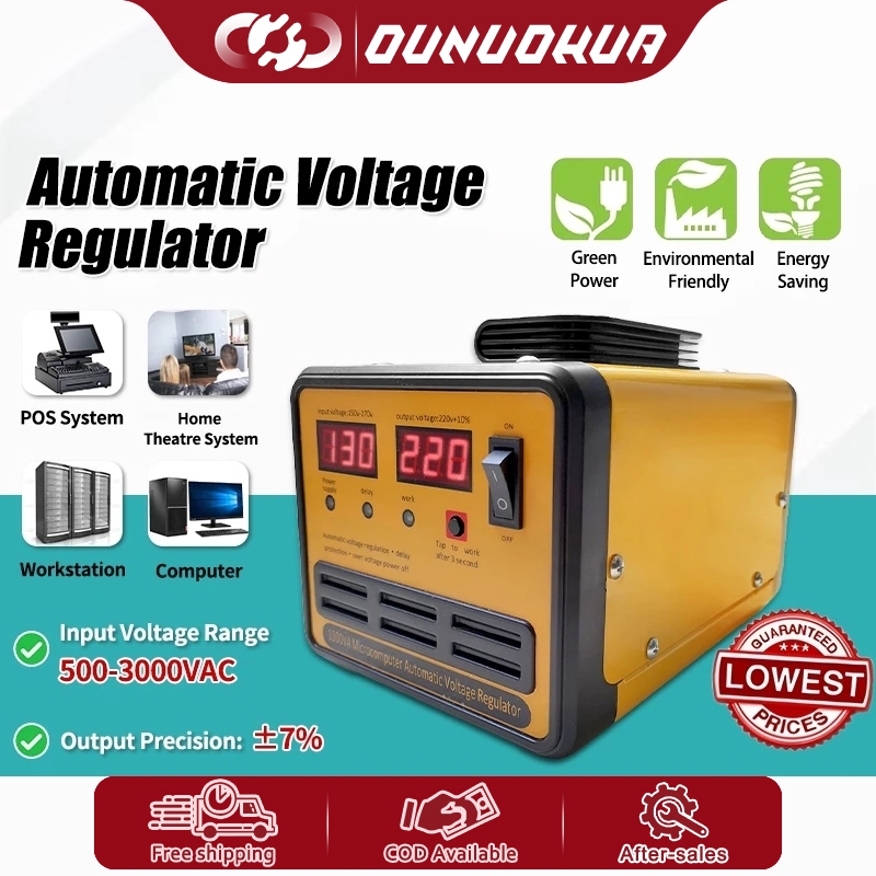 3000W/220V Automatic Voltage Regulator SVR-3000VA Servo Type AVR Time ...