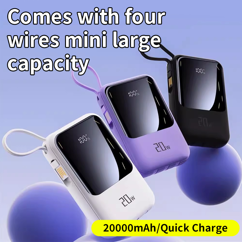 Fast Charging Power Bank Large Capacity 20000mah Portable Power Source ...