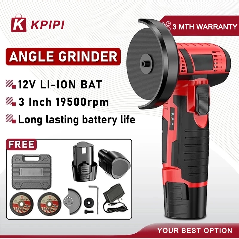 Cordless Angle Grinder 12V Portable Electric Angle Grinder Grinding ...