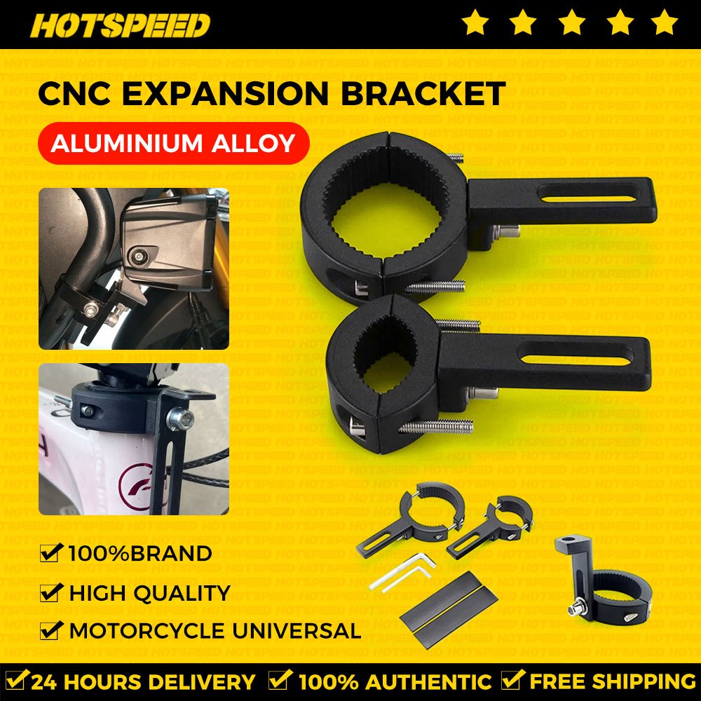 HOTSPEED Alloy Motorcycle Mini Driving Light Bracket Led Light Mount Clamp Headlight Alloy ...