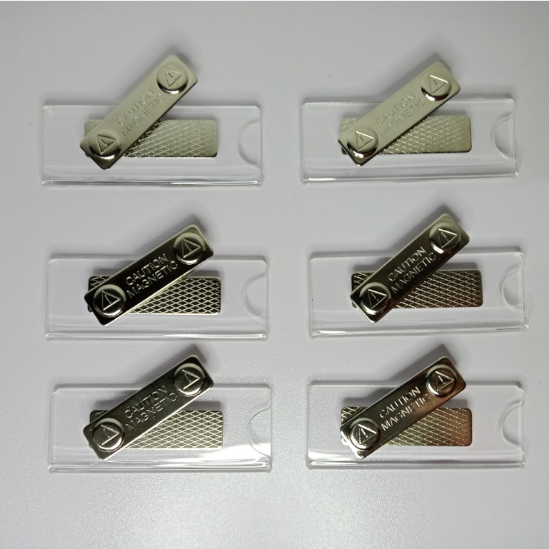 【A2-5sets】 (PLATE WITH MAGNET PIN)BLANK INSERTABLE ACRYLIC NAMEPLATE 21 ...