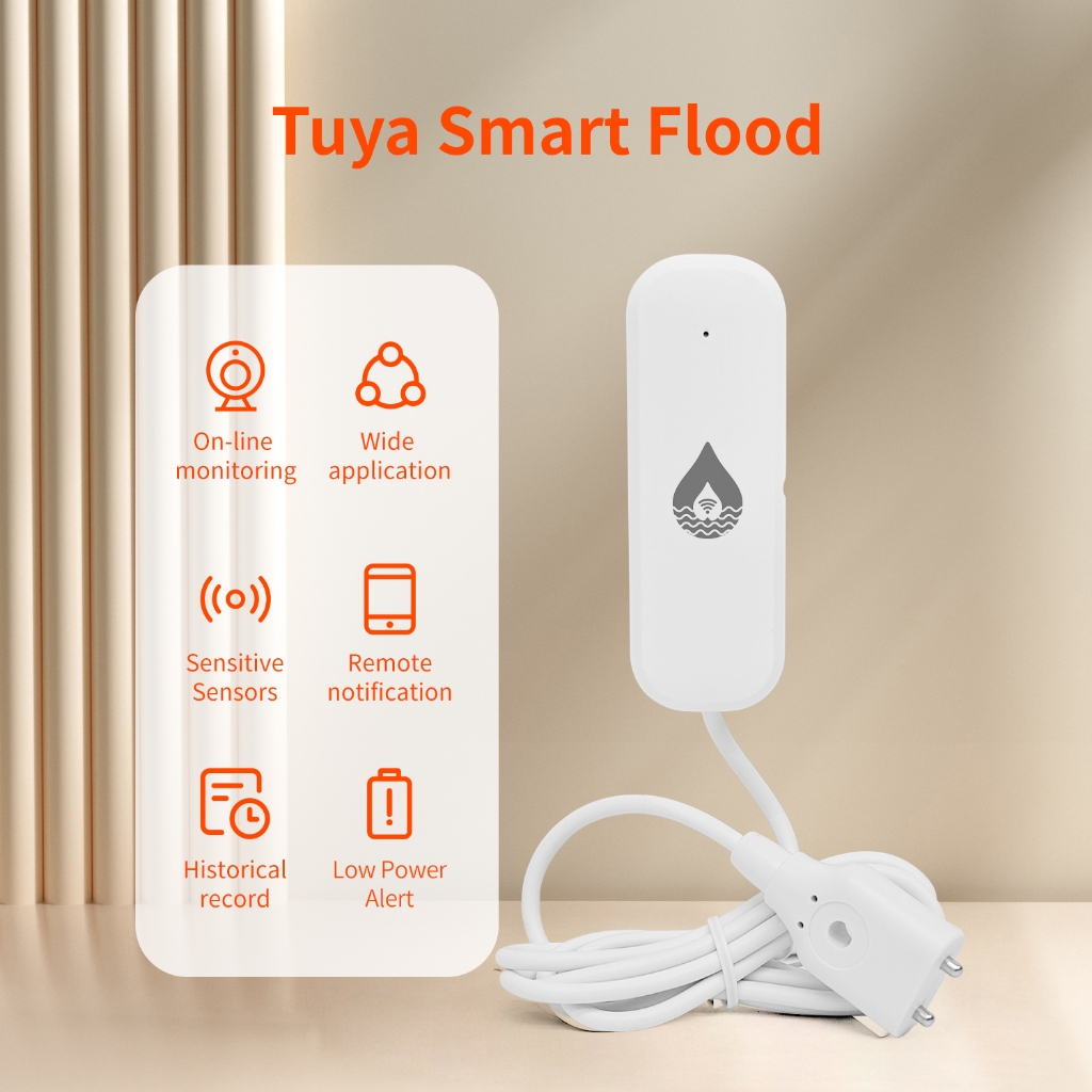 Tuya WiFi water leakage sensor smart home water leakage detector flood ...