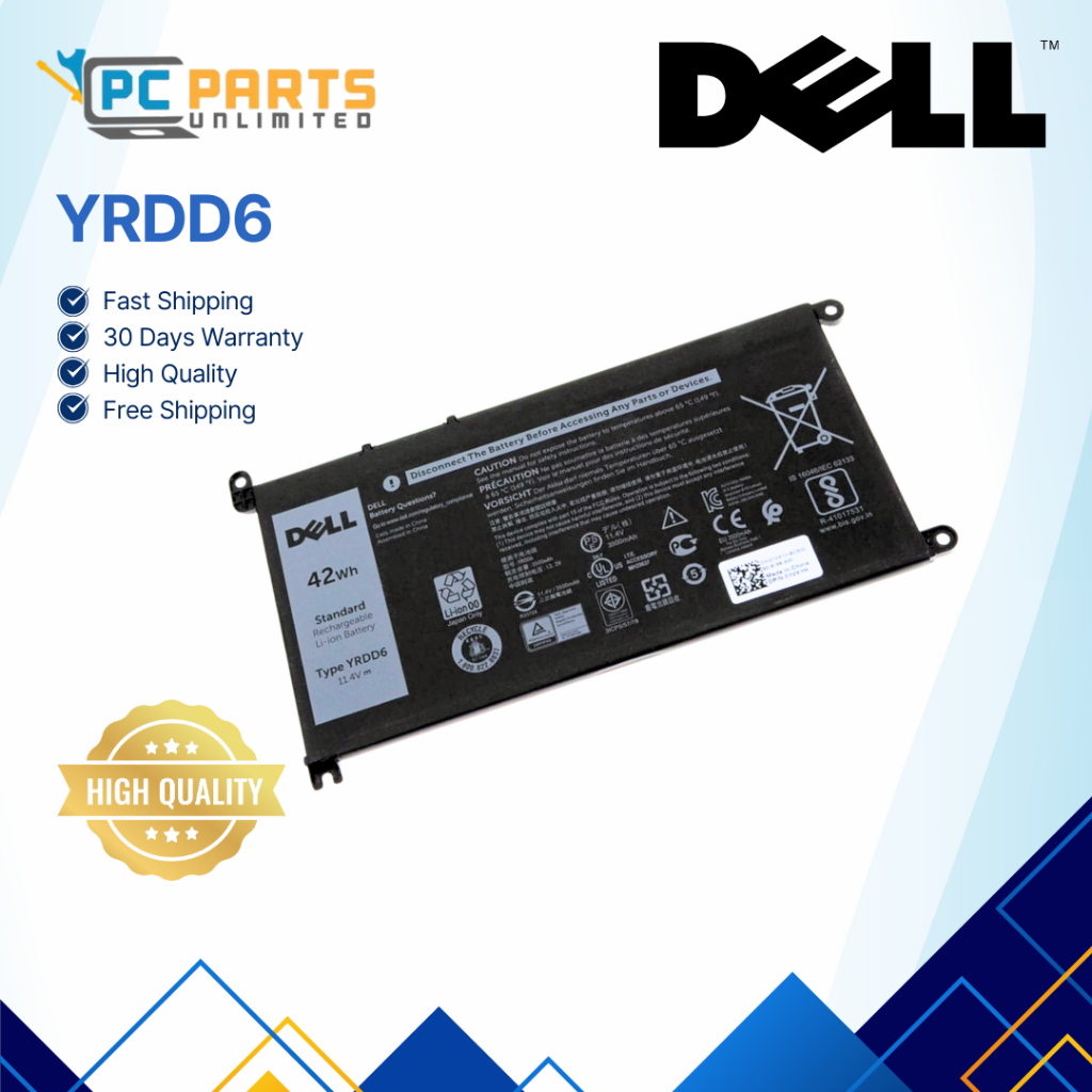 Dell Laptop Battery YRDD6 Inspiron 15 5590 5593 1VX1H VM732 Vostro 14 ...