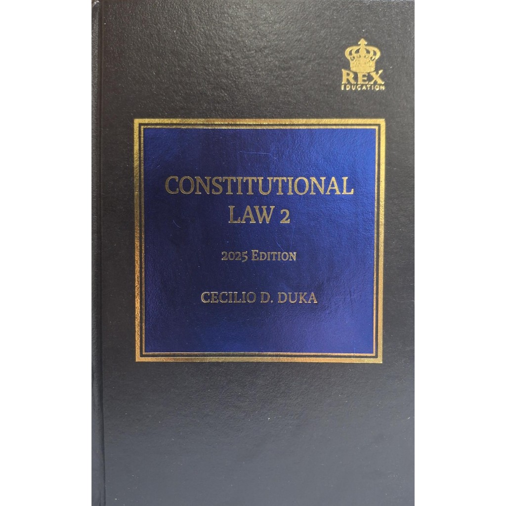 Constitutional Law 2 (2025 Edition) by Cecilio D. Duka | Shopee Philippines
