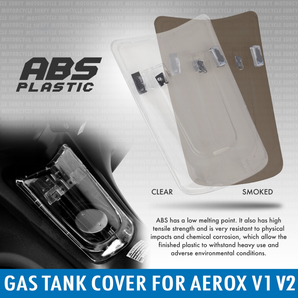 Aerox V1/V2 Gas Tank Cover Trasparent Carbon ABS Plastic Easy Install ...