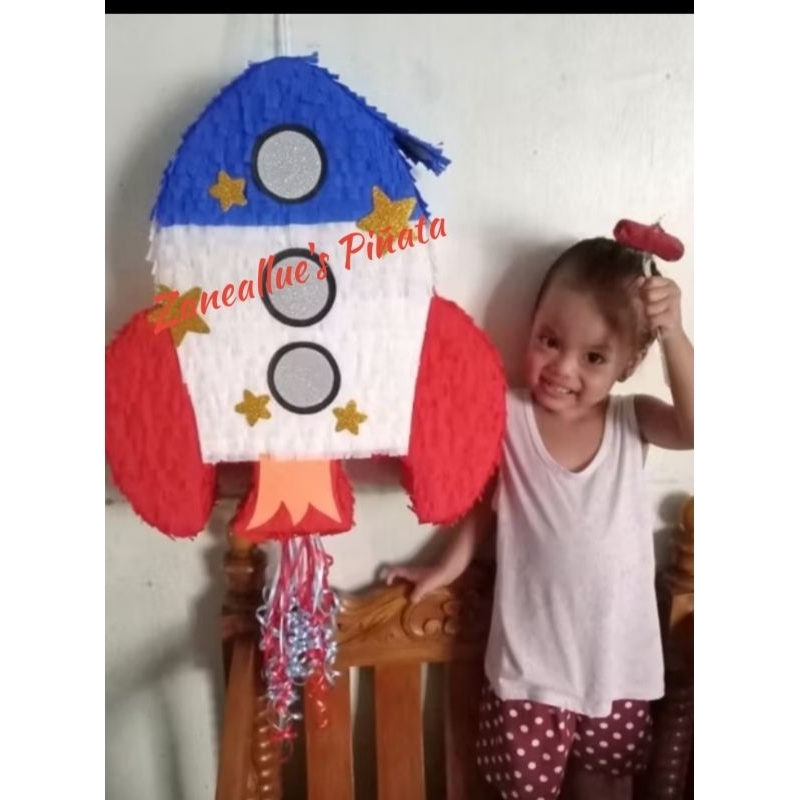 Rocket Ship Piñata for kids | Shopee Philippines