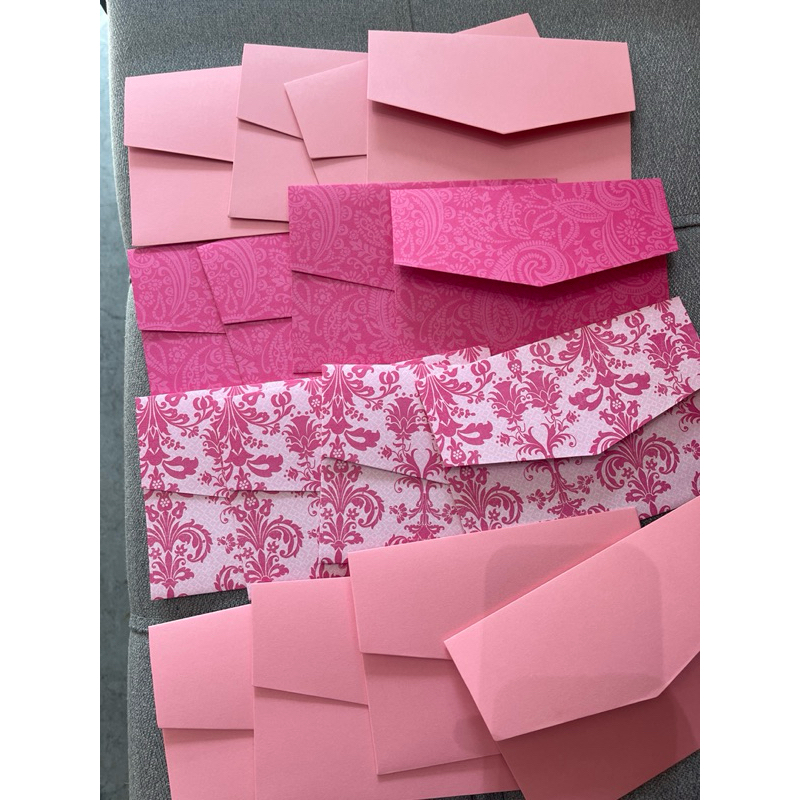 4R Premium Pink Envelopes for Wedding Birthday Invitations | Shopee ...