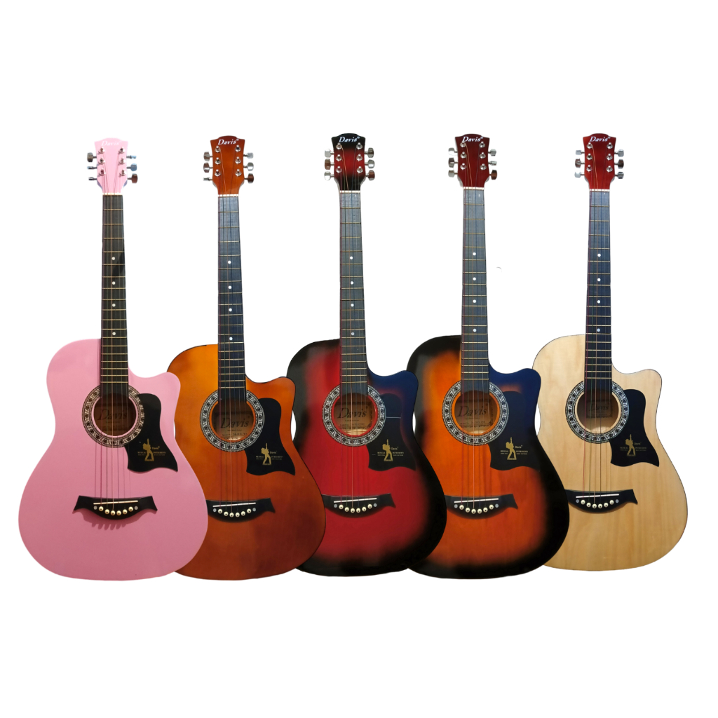 Davis Acoustic Guitar with Truss Rod Junior Size 38 inches Colored ...