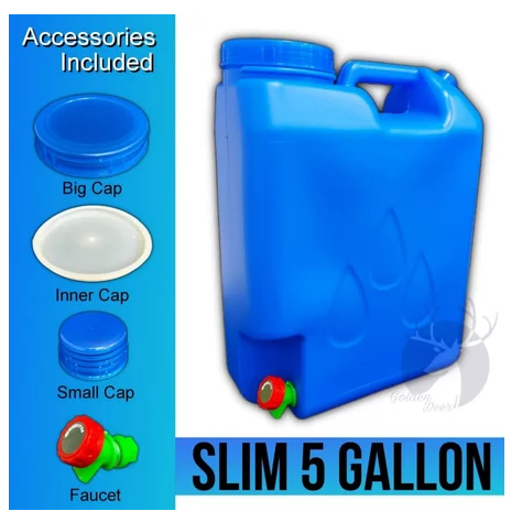 WATER CONTAINER WITH FAUCET / PORTABLE WATER CAN / WATER STORAGE ...