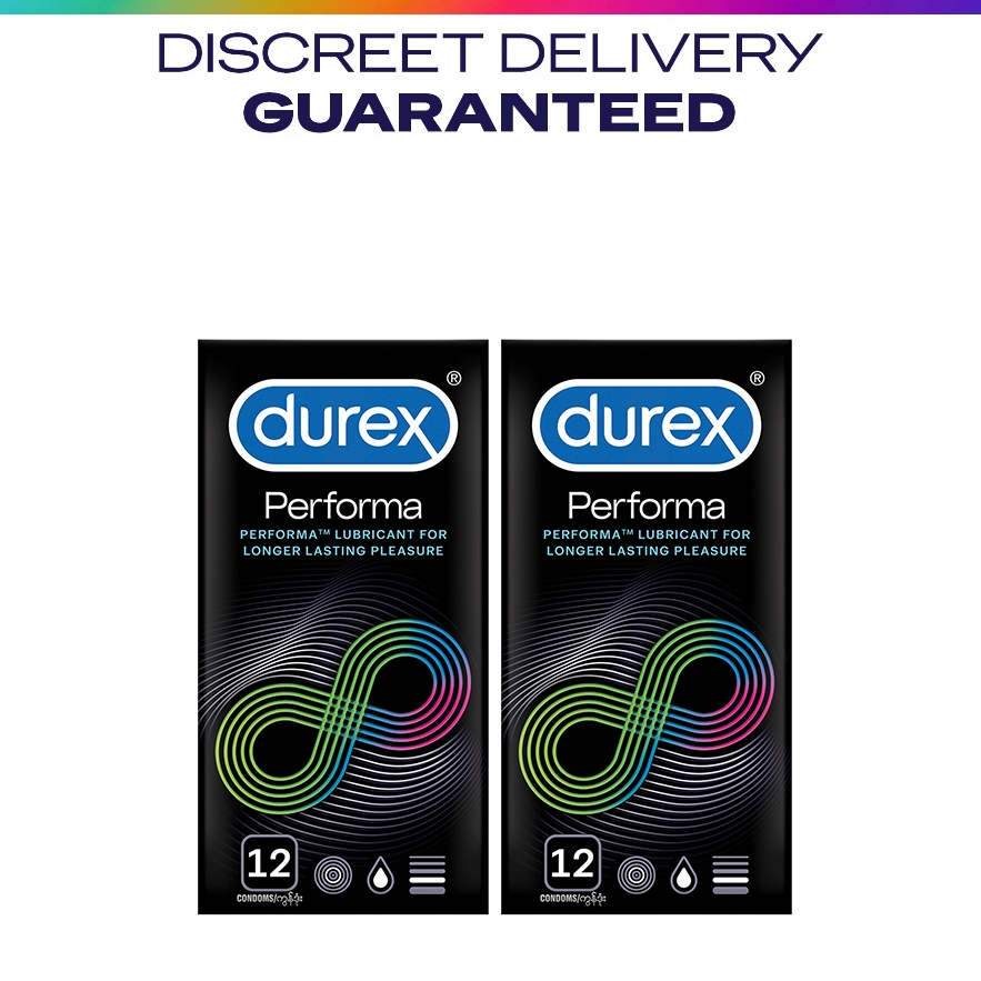 【Durex Condoms】Durex Performa Extended Pleasure Lubricated Condoms 12s (Set of 2 - 24 Condoms ...