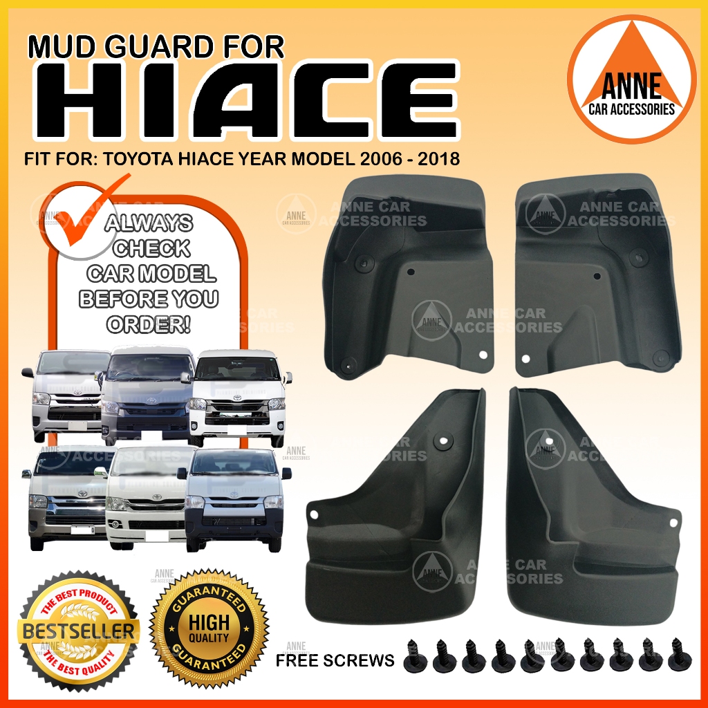 Mud Guard for Toyota Hiace Commuter Grandia 2007- 2018 / 2019 - 2021 ...