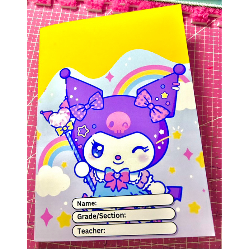 Kuromi Yellow Color Coded Notebook with Design Writing & Composition ...