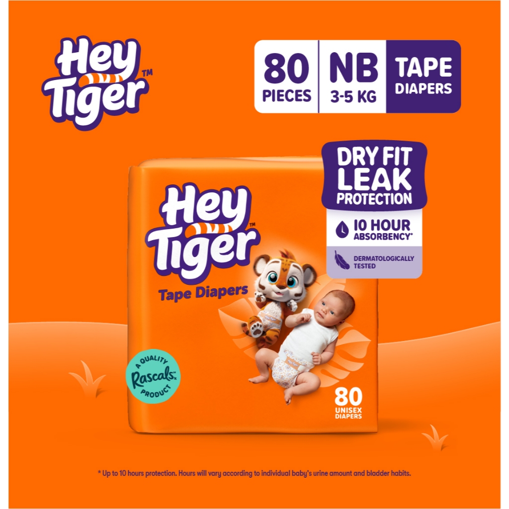 Hey Tiger Tape Diaper, Jumbo Pack - Newborn | Shopee Philippines