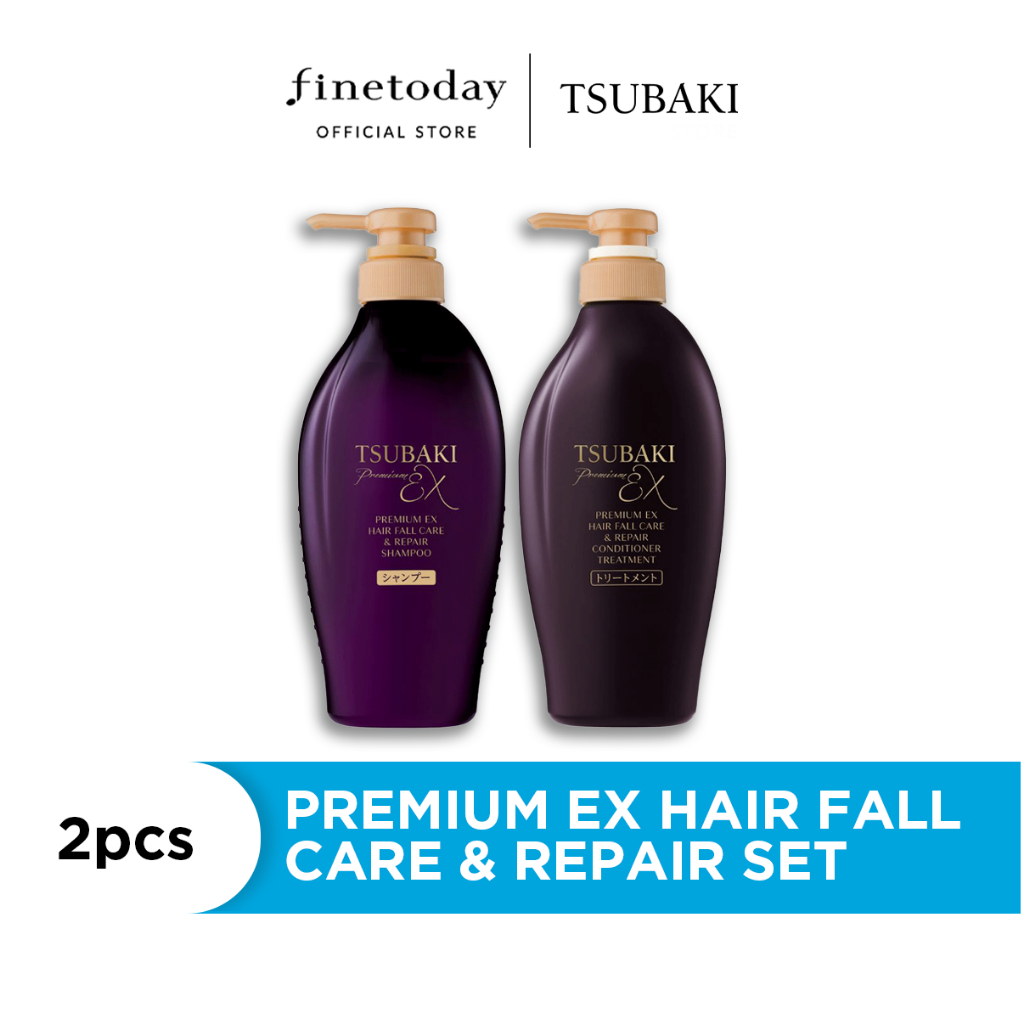TSUBAKI Premium Hair Fall Care & Repair Shampoo 450ml + Conditioner 450ml | Shopee Philippines