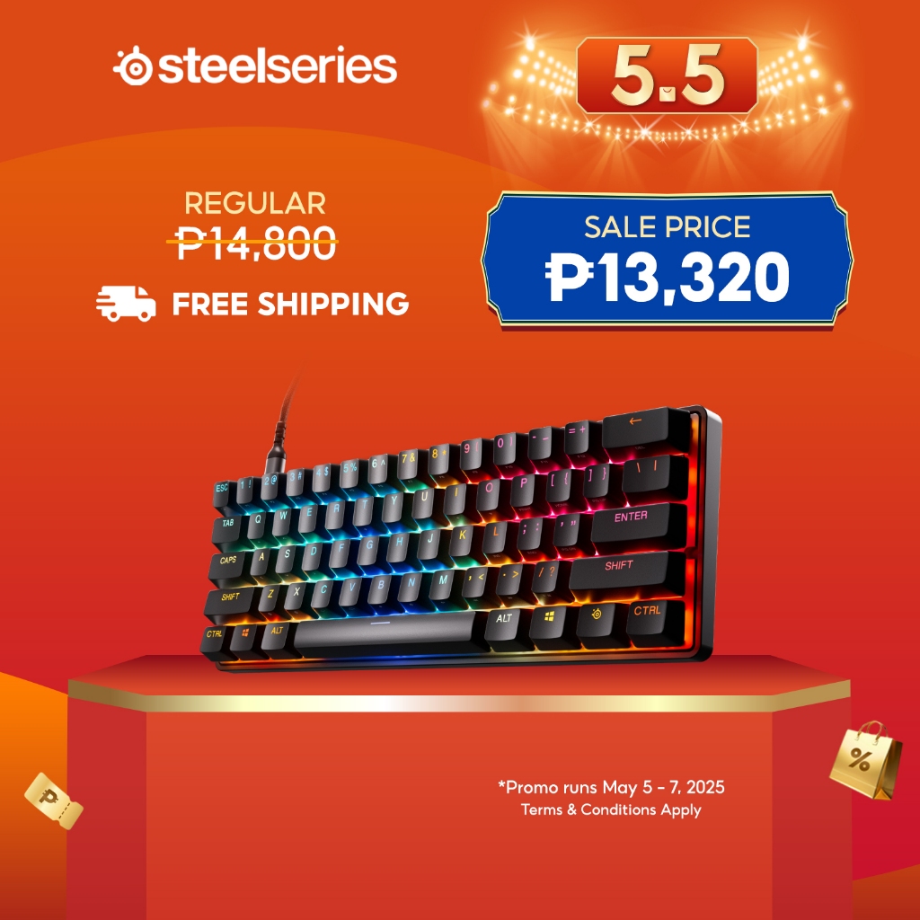 SteelSeries Apex Pro Mini Gen 3 OmniPoint 3.0 HyperMagnetic Switches ...