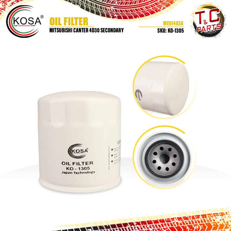 MITSUBISHI CANTER 4D30 4D31 4D32 4D33 SECONDARY OIL FILTER ME014838 ...