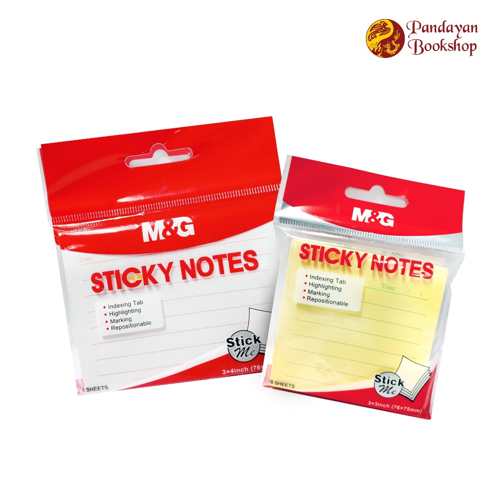 M&G Ruled Sticky Notes 88's | Shopee Philippines