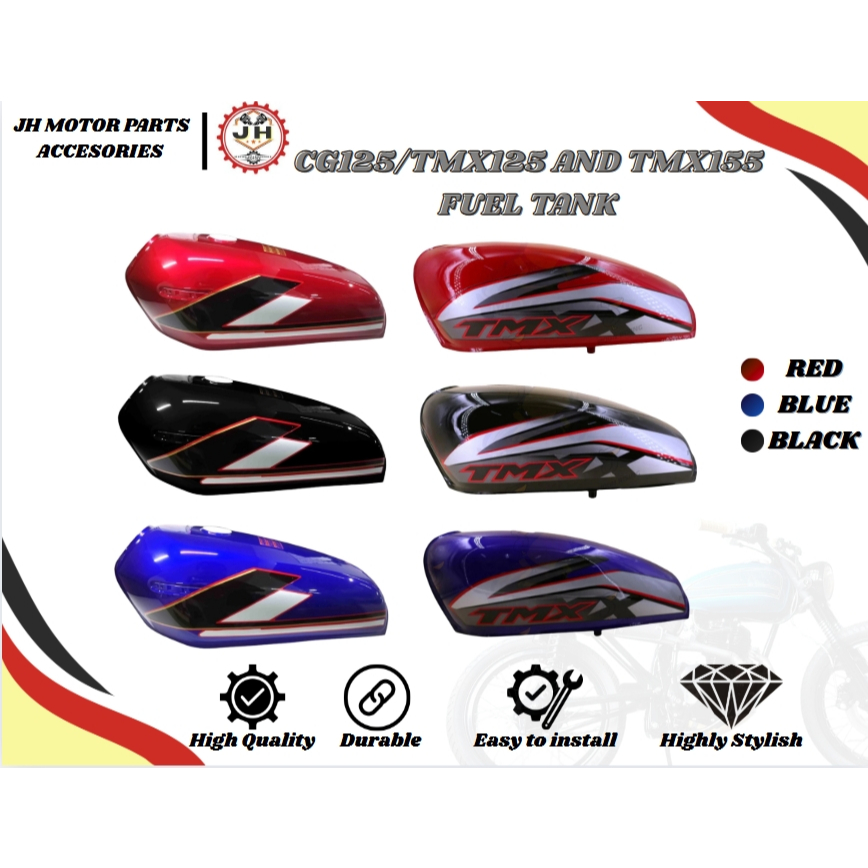 Fuel Tank / Gas Tank for CG125/TMX125, and TMX155 Motorcycles | Heavy ...
