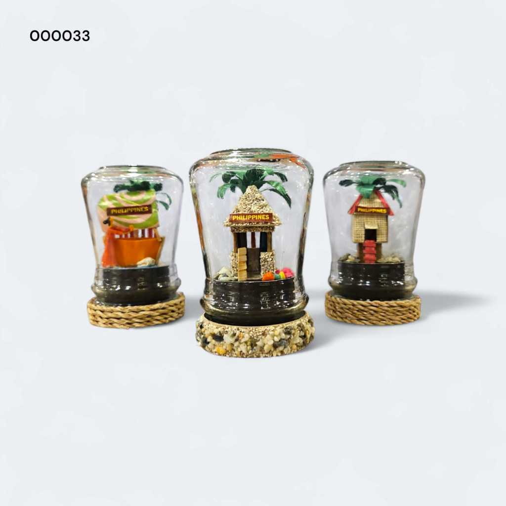 Miniature Kubo & Vinta in Bottle Garapon (M) Philippine Boracay Coron ...