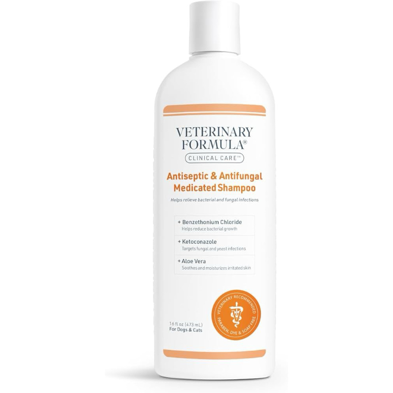 Veterinary Formula Antiseptic and Antifungal Shampoo for Dogs and Cats ...