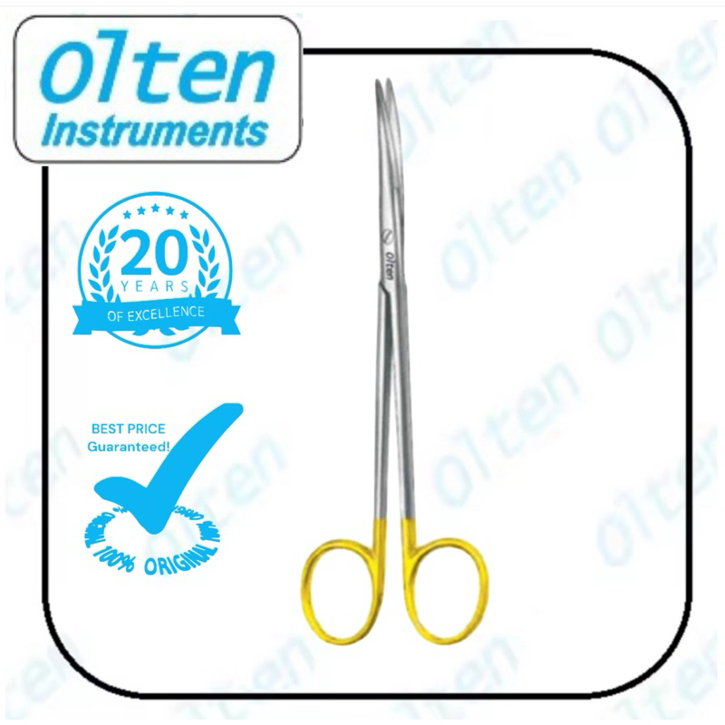 Metzenbaum Dissecting Scissors Metz TC Gold Handle OLTEN INSTRUMENTS ...
