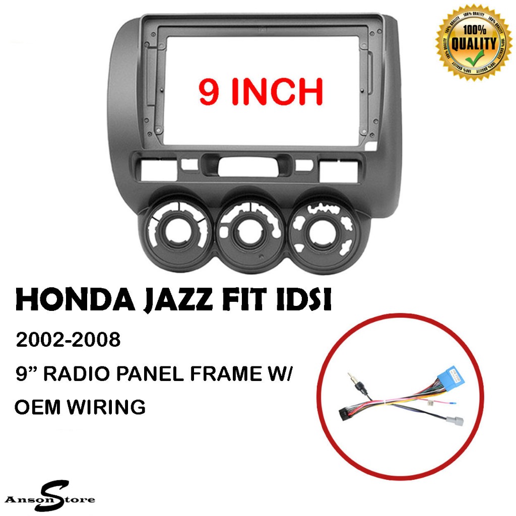 9 inch Radio panel Frame 2din Head Unit fascia Stereo Panel Player dash ...