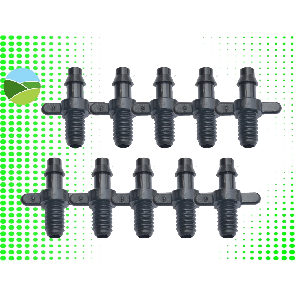 Barb Threaded connector for joint drip irrigation 4/7mm hose plastic ...