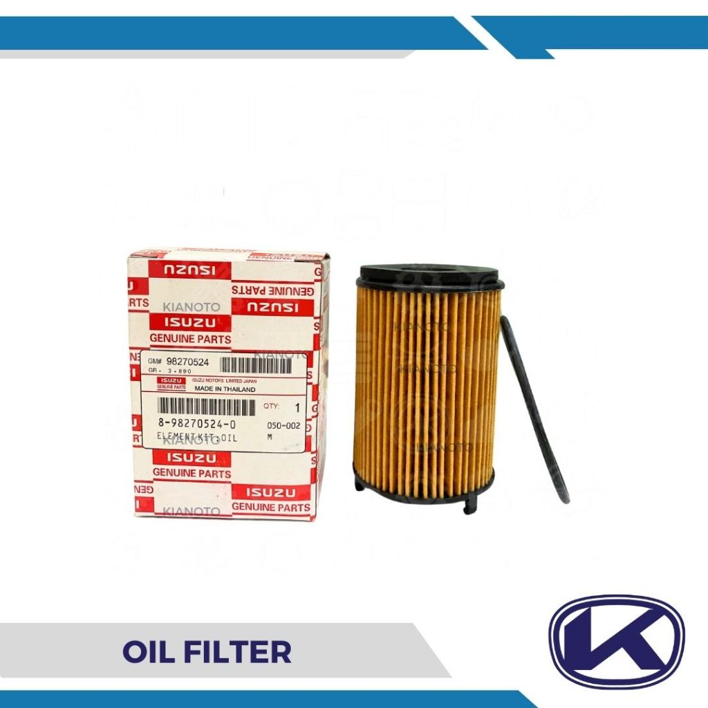 Isuzu Oil Filter 8-98270524-0 for Isuzu (MU-X, MUX, D-MAX, D MAX, DMAX ...