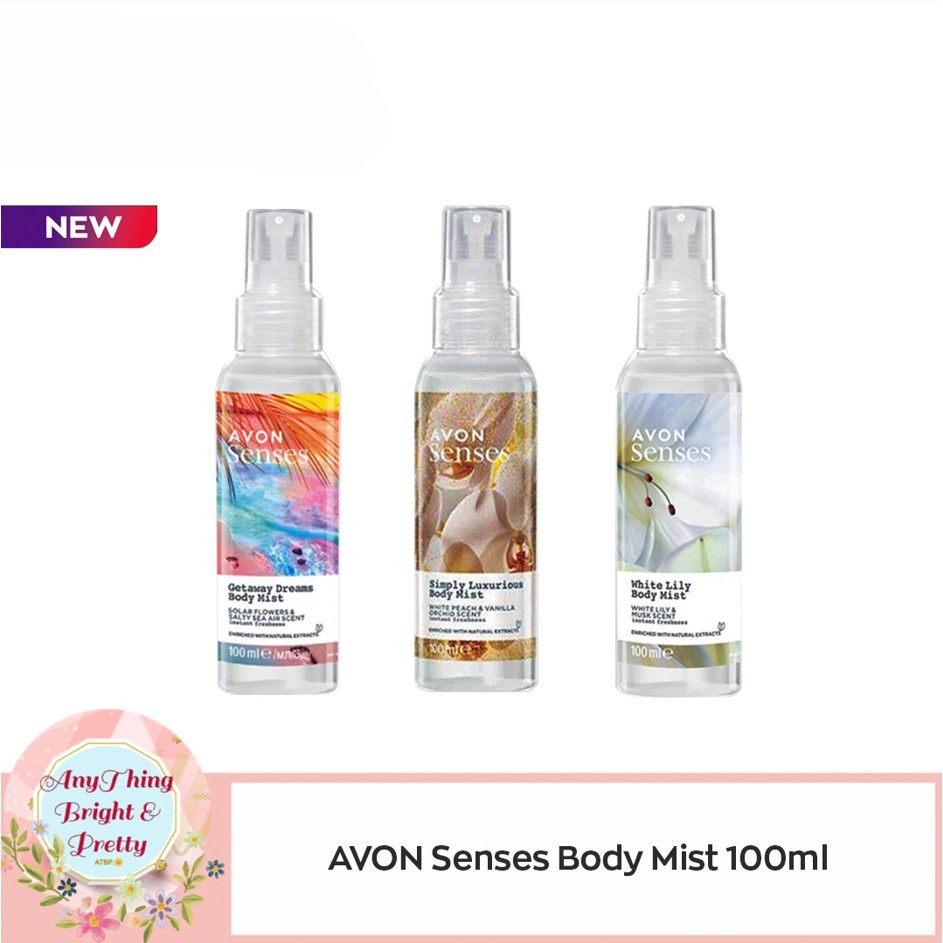AVON Senses Body Mist 100ml | Shopee Philippines