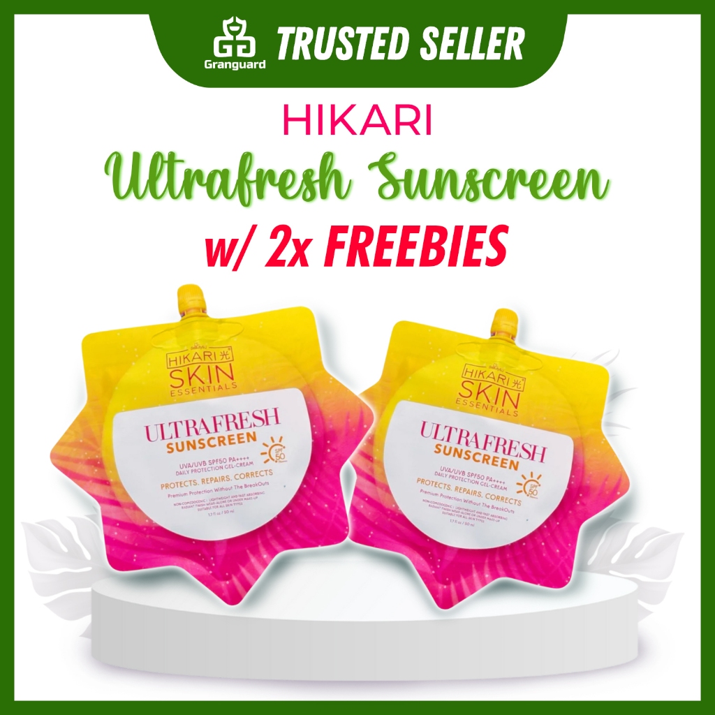 HIKARI Ultrafresh Sunscreen Sunblock Cream Essentials UVA/UVB SPF50 PA ...