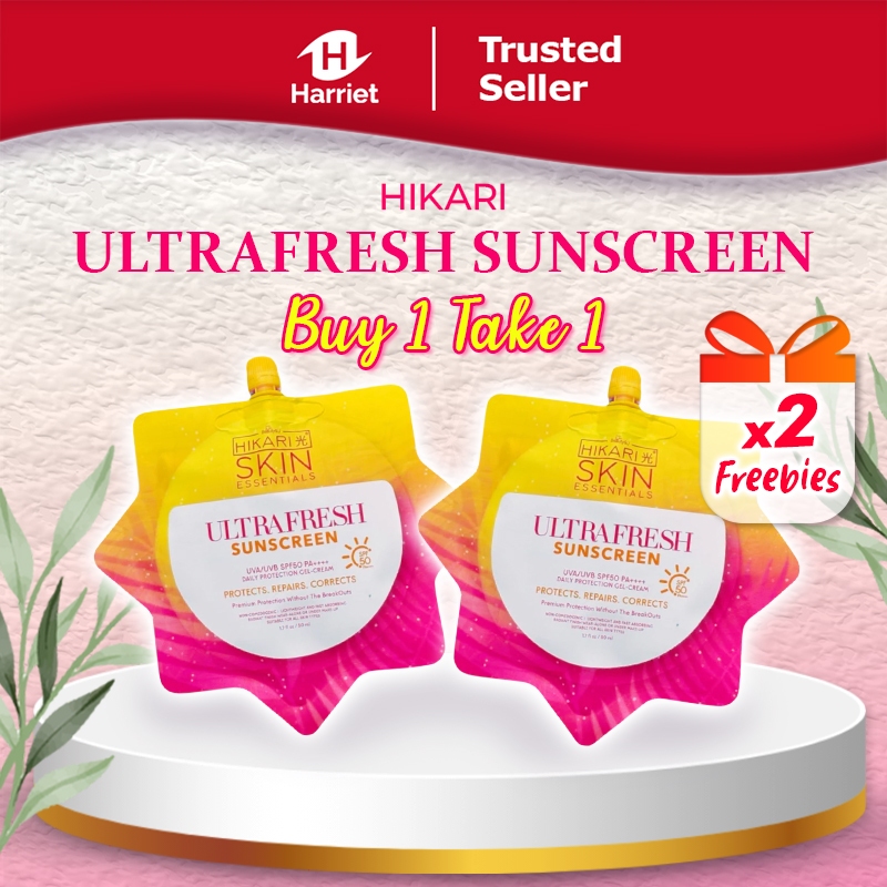 HIKARI Ultrafresh Sunscreen Sunblock Cream Essentials UVA/UVB SPF50 PA ...