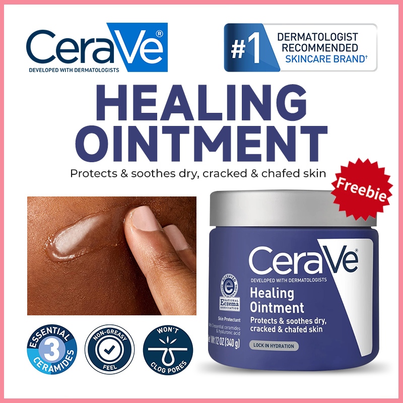 CeraVe Healing Ointment 340g With Cracked, Chafed, and Extremely Dry ...