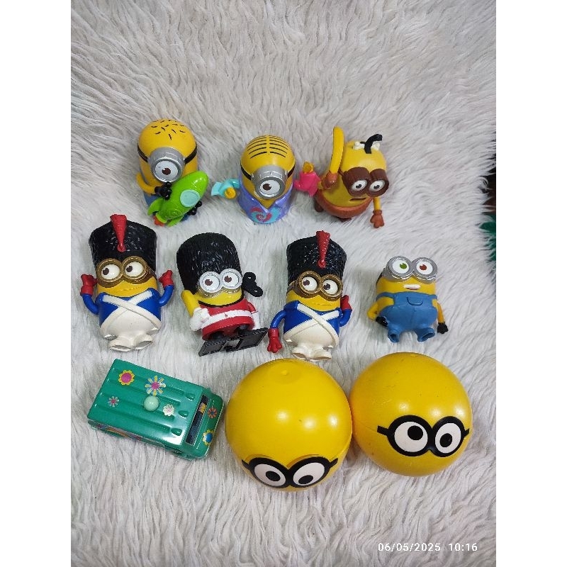 Minions Figure Mini and Mcdo Happy meal toys | Shopee Philippines