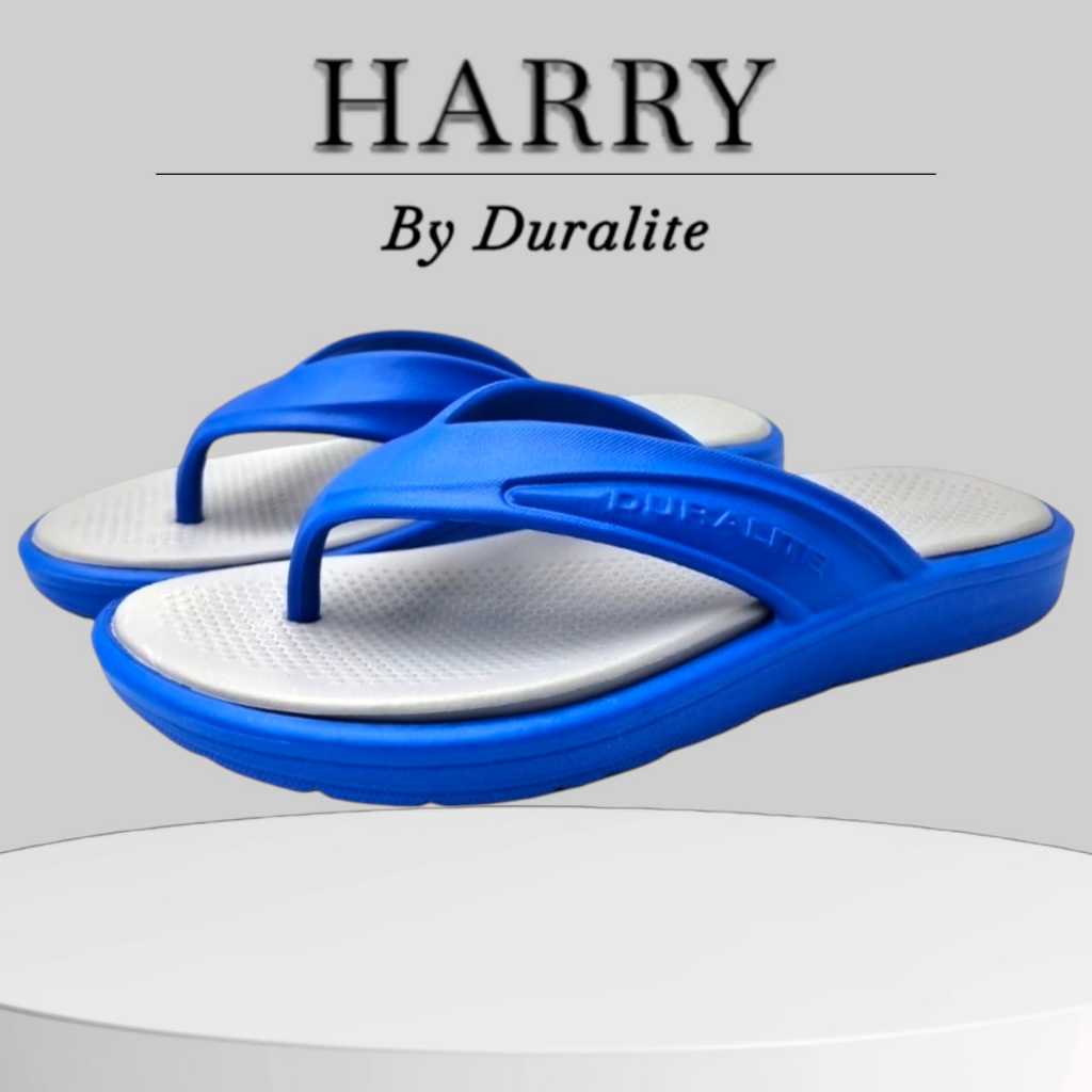 Duralite Harry Men's lightweight and waterproof rubber sandals/flipflops with thong strap (Royal ...
