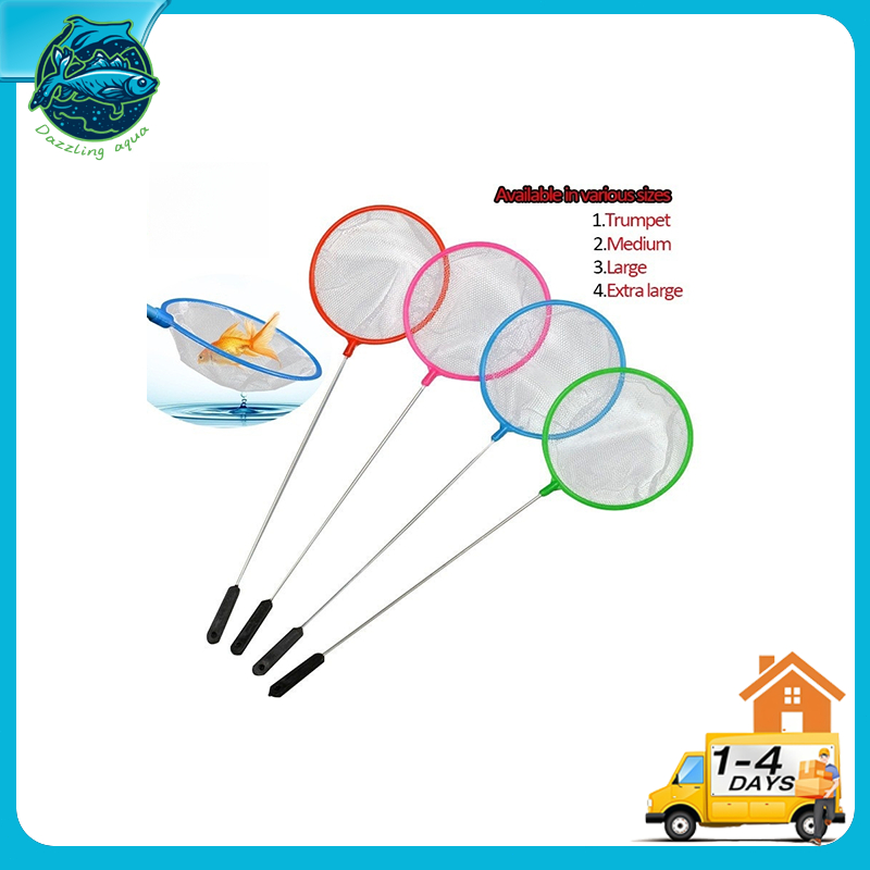 Fish net and Shrimp Net Aquarium Colorful Round Fish Net For Daphnia ...