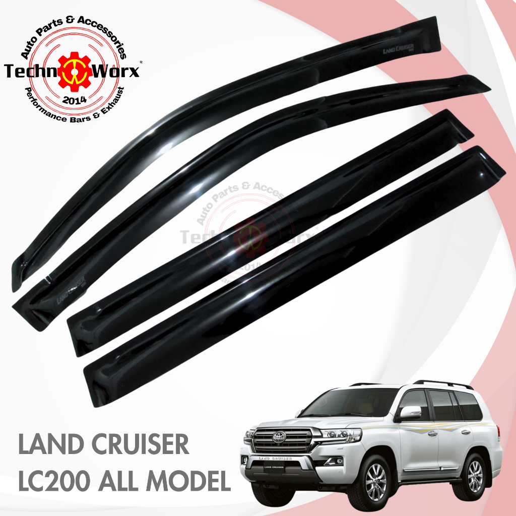 Toyota Land Cruiser LC200 Sun Rain Visor Shield deflector 2015 2016 ...