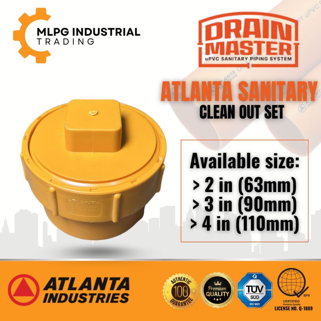 ATLANTA uPVC SANITARY CLEAN OUT SET | (2", 3", 4" inches) (PER PCS ...