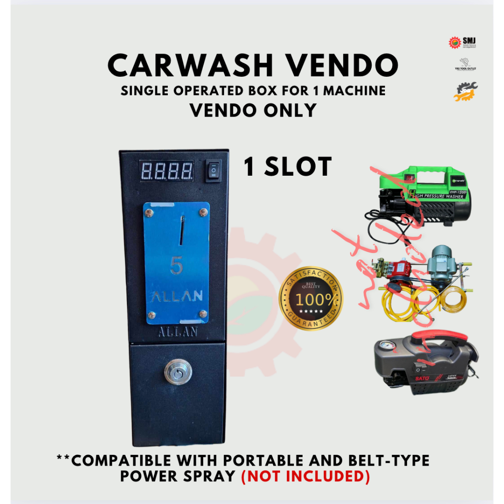 Carwash Vendo Machine Compatible with Portable and Belt Type - Perfect ...