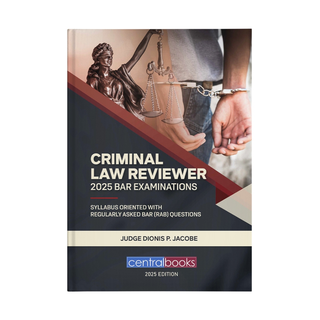 Criminal Law Reviewer 2025 Bar Examinations (2025) by Judge Dionis P ...