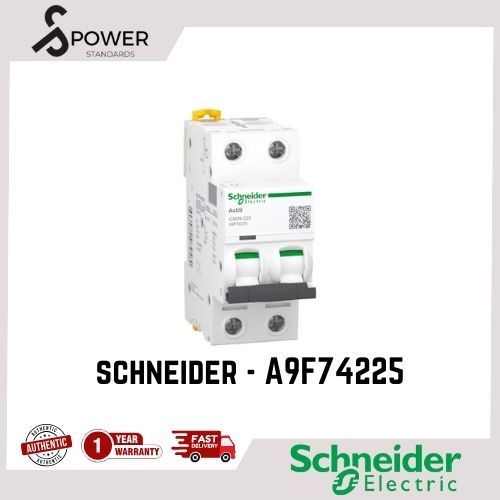 schneider electric iC60N - miniature circuit breaker - 2P - 25A - C curve A9F74225 | Shopee ...